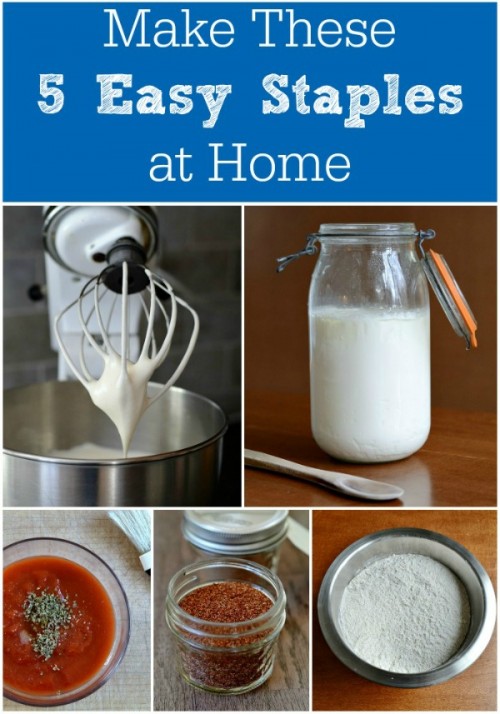 Make These 5 Easy Kitchen Staples From Scratch To Save Money