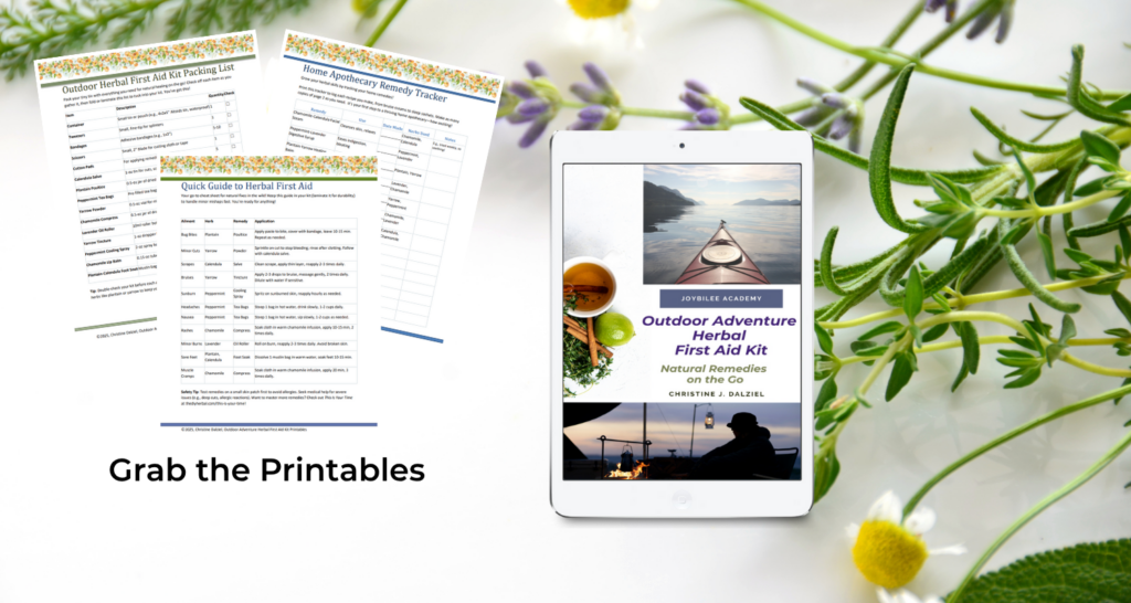 Your Outdoor Adventure Herbal First Aid Kit Printables - Joybilee® Farm ...
